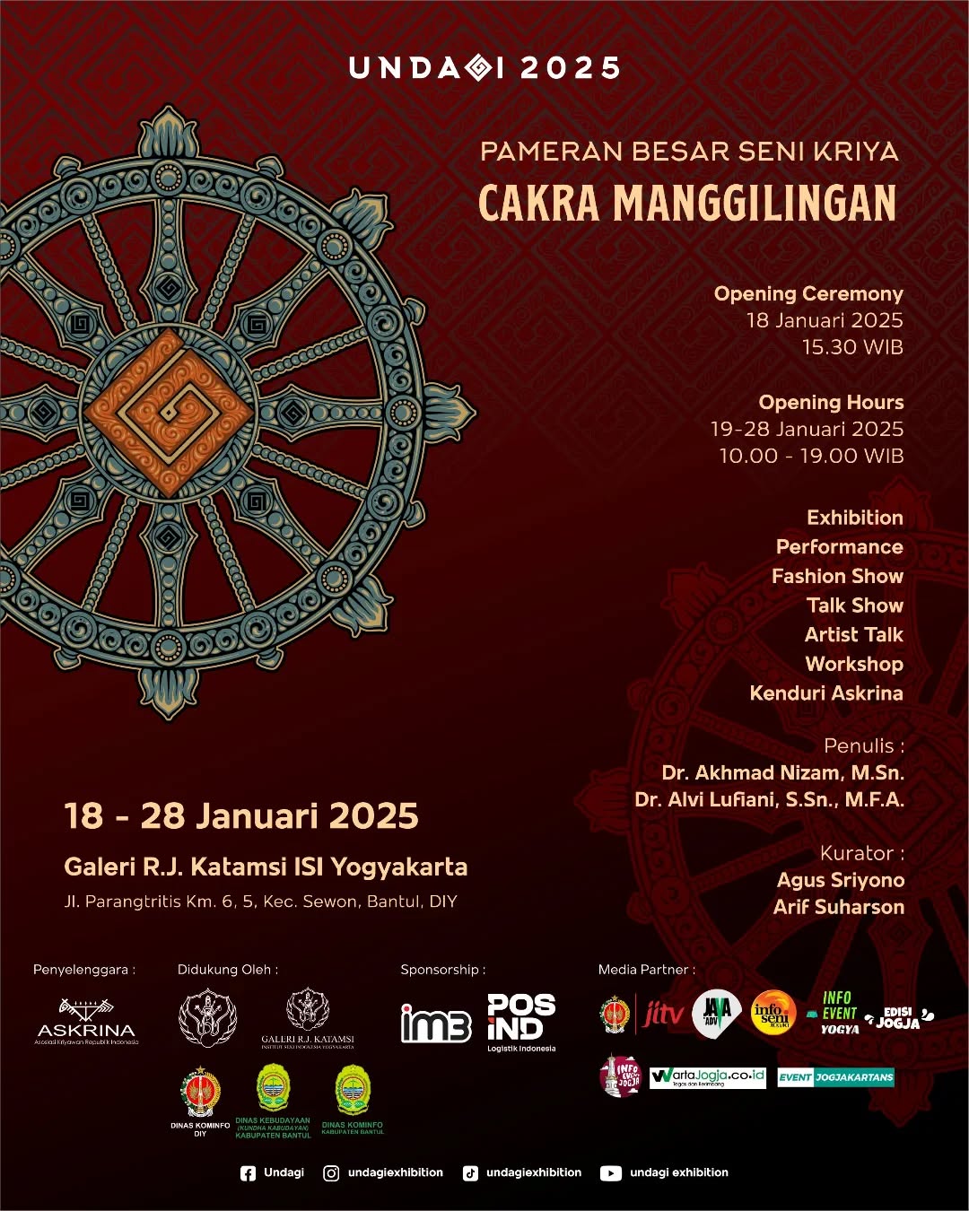 Pameran UNDAGI 2025 di Galeri R.J. Katamsi - ISIJOGJA | Galeri RJ Katamsi